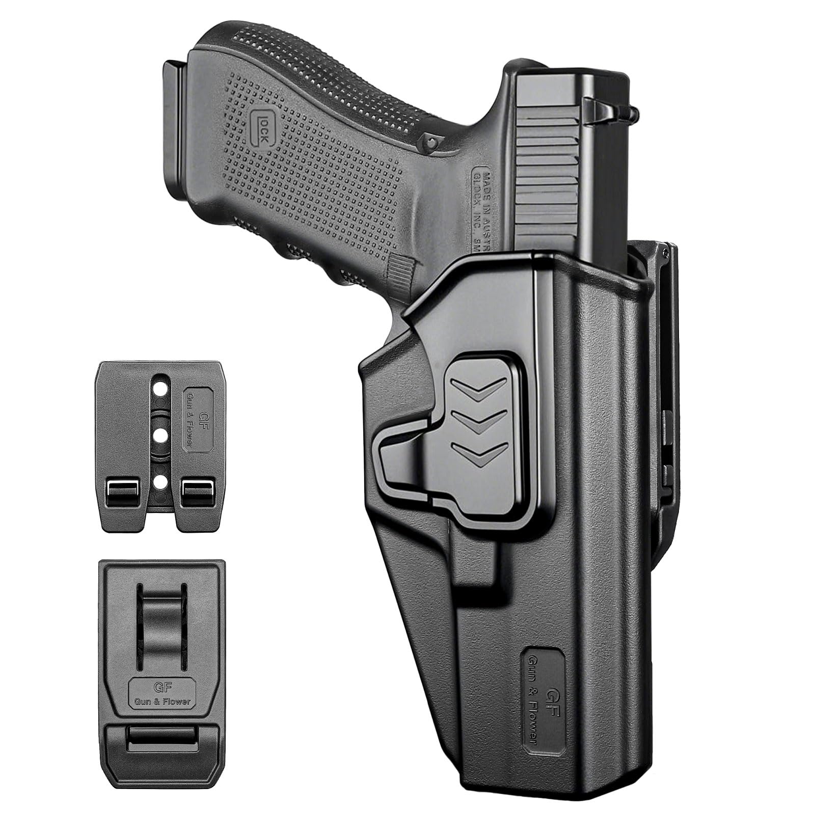 GUN & FLOWER OWB Holster Fits Glock 17 Gen 3-5, Glock 22/31 Gen 3-4 ...