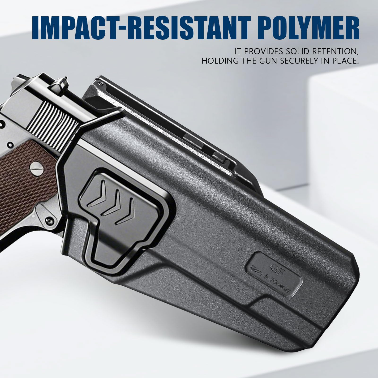 GUN & FLOWER OWB Holster Fit 1911 Colt-Elite Force-Kimber-Springfield ...
