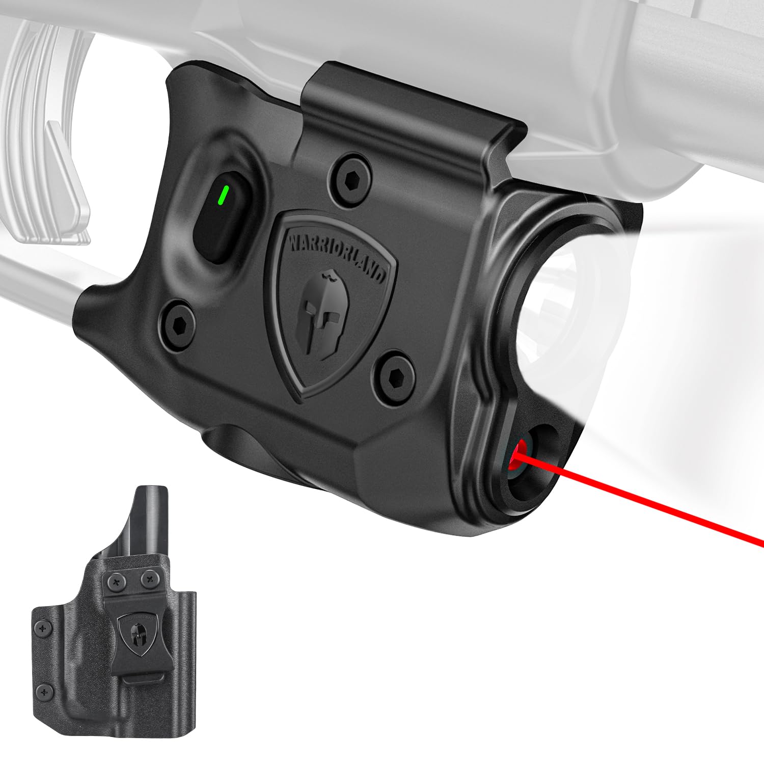 WARRIORLAND Gun Light Laser & Holster Combo, Designed Exclusively and ...