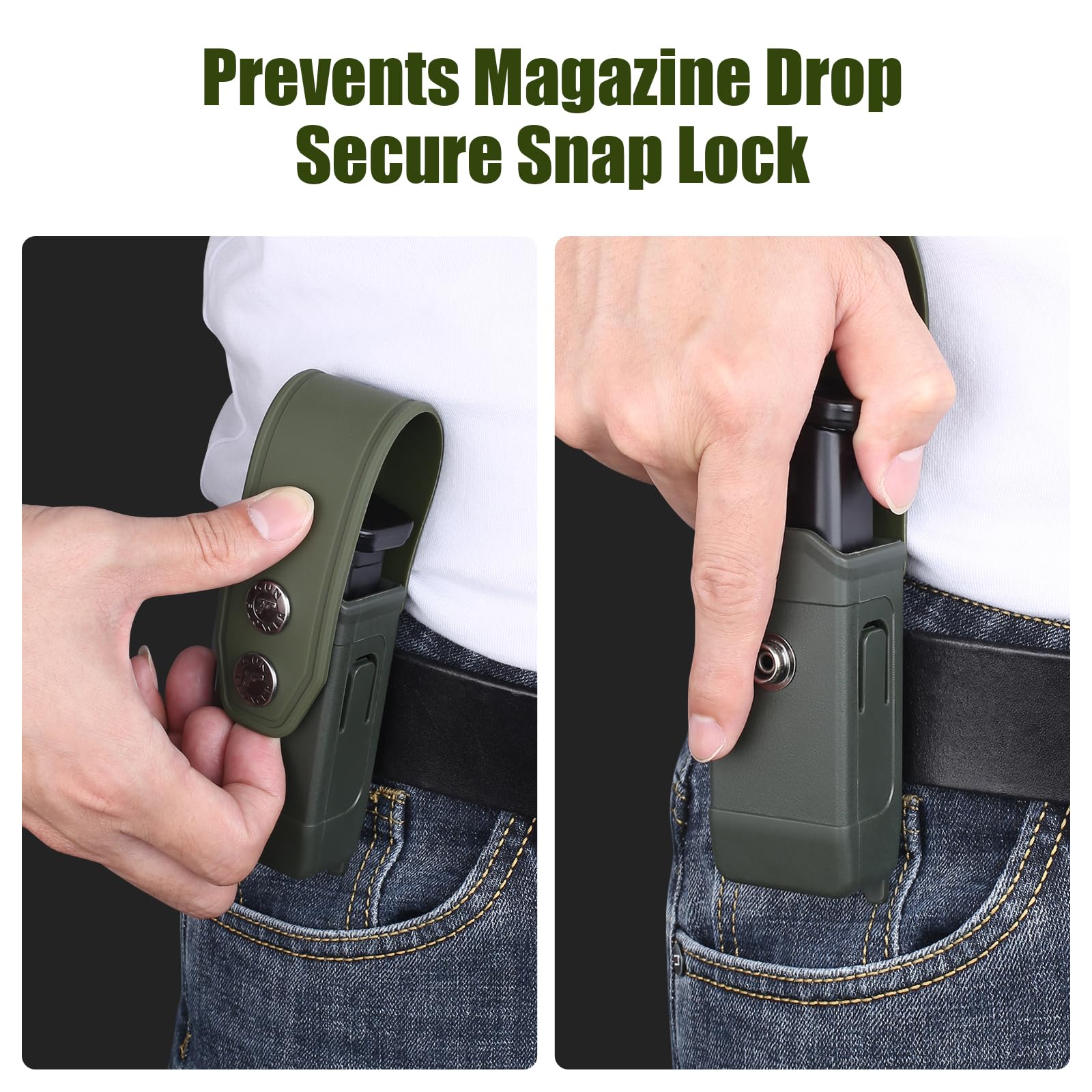 Gunflower Double Stack Magazine Pouch Fits for Glock 17/19/19X, Sig ...