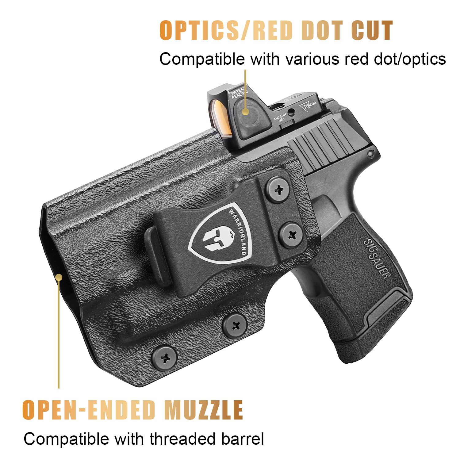 WARRIORLAND IWB Kydex Holster for Sig Sauer P365/P365XL with WLS-103 ...