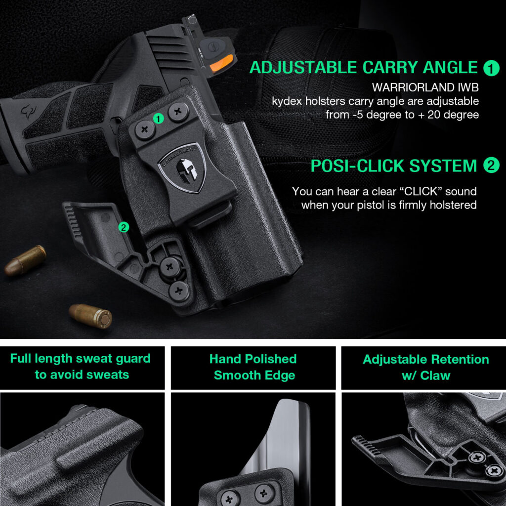 WARRIORLAND IWB Kydex Holster for Taurus GX2 – Concealed Carry, Optic ...